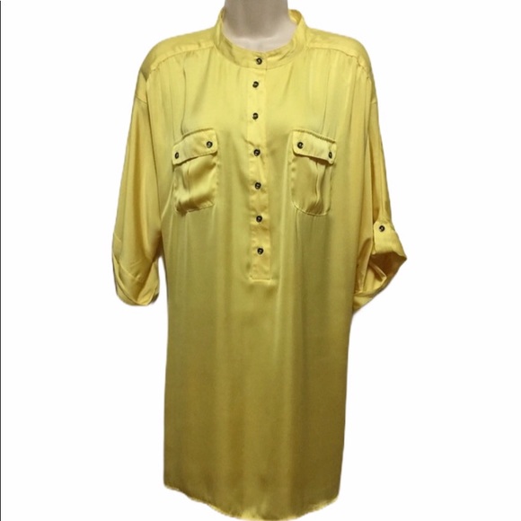 New York & Company | Tops | Ny Co Sunny Yellow Button Down Top | Poshmark